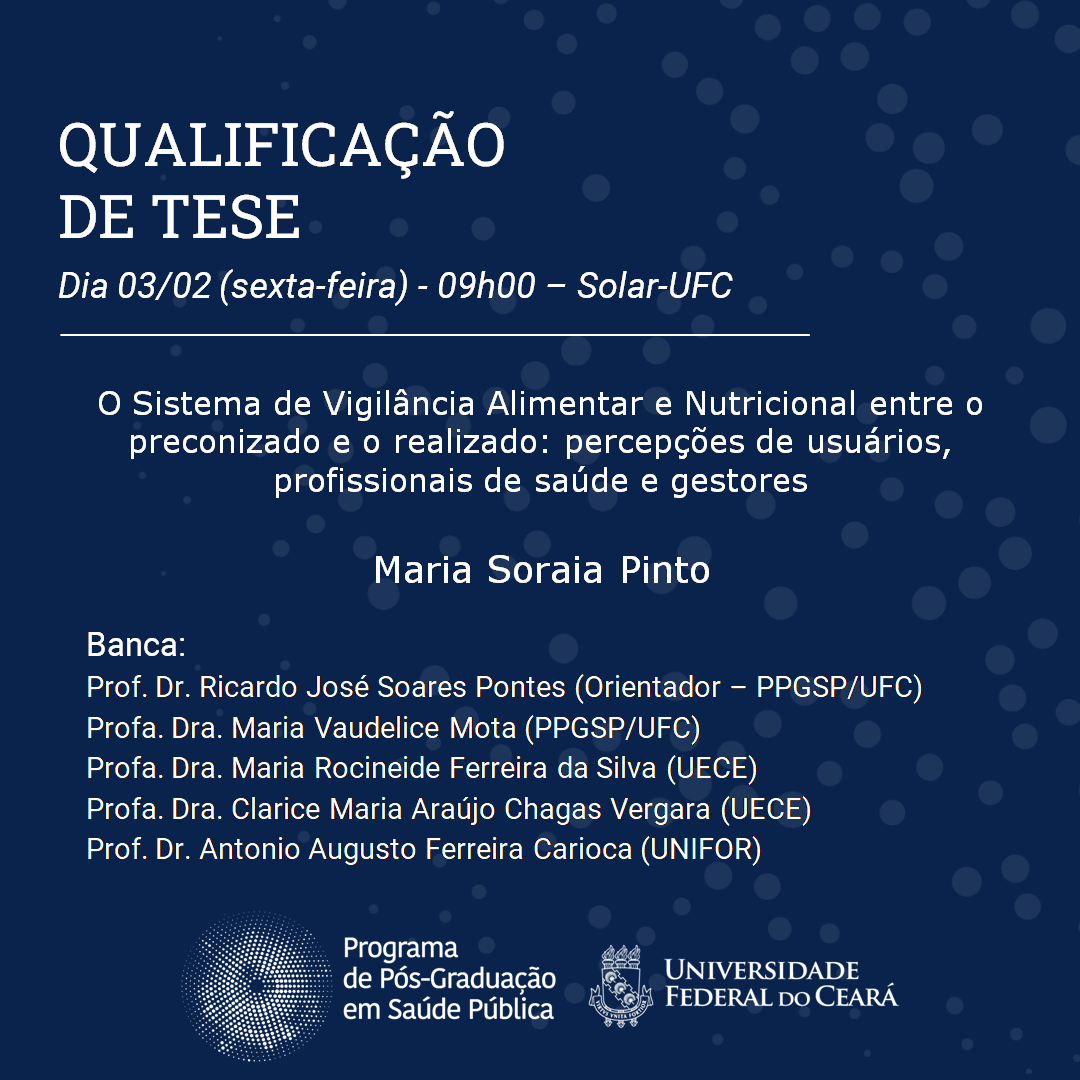 Sessão De Qualificação De Tese De Maria Soraia Pinto – 03FEV23 – 9H ...